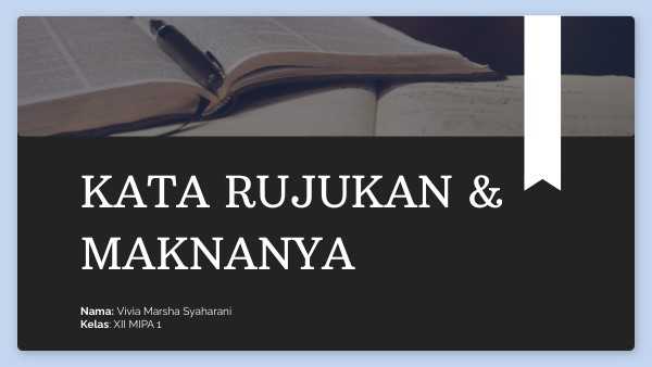 Kata Rujukan dan Maknanya | Genially