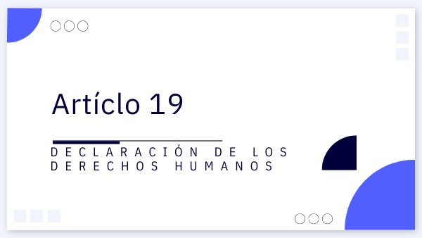 Artículo 19