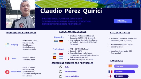 CV Claudio Pérez Quirici (English)