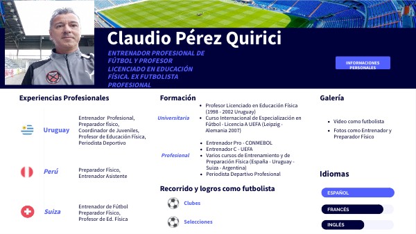 CV Claudio Pérez (Español) | Genially