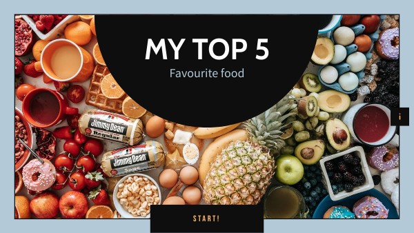 My top 5 foods | Genially