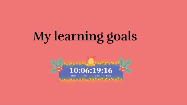 Learning goals