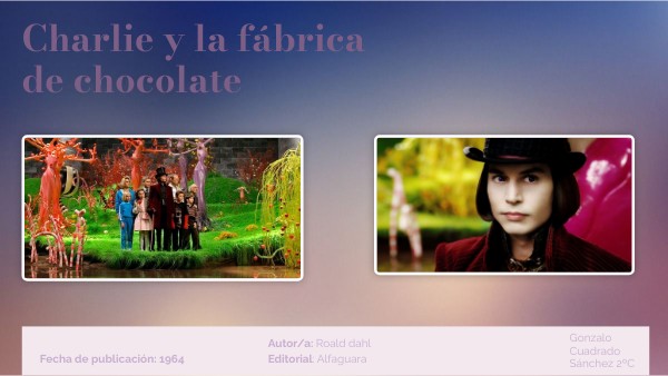LECTURA: CHARLIE Y LA FÁBRICA DE CHOCOLATE | Genially