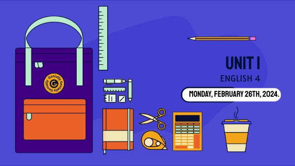 UNIT 1 PART2 ENGLISH 4 L6 | Genially