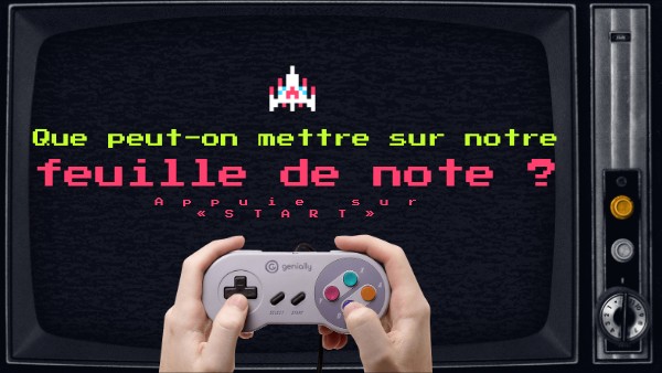 Règle de la feuille de note | Genially