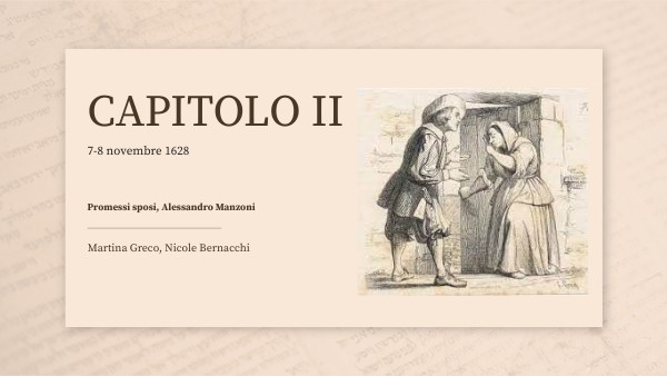 CAPITOLO II PROMESSI SPOSI