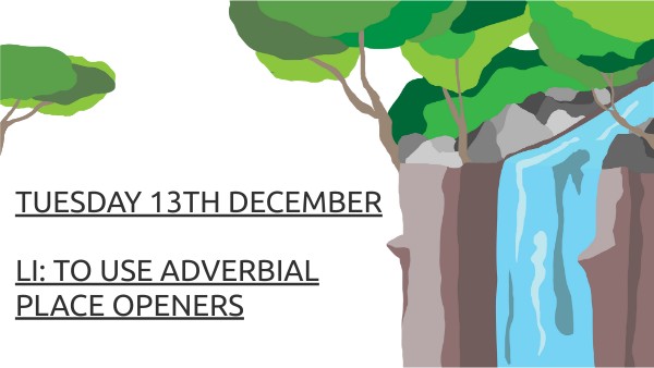 Narrative - Adverbial Time Openers