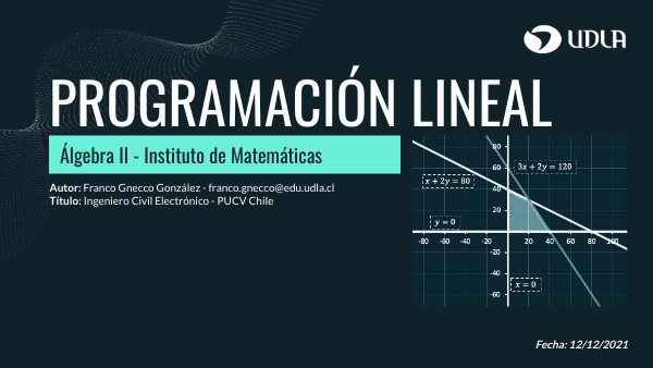 Programación Lineal