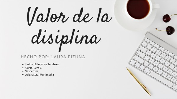 VALOR DE LA DISCIPLINA