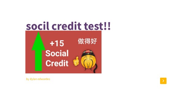SOCIAL CREDIT QUIZ