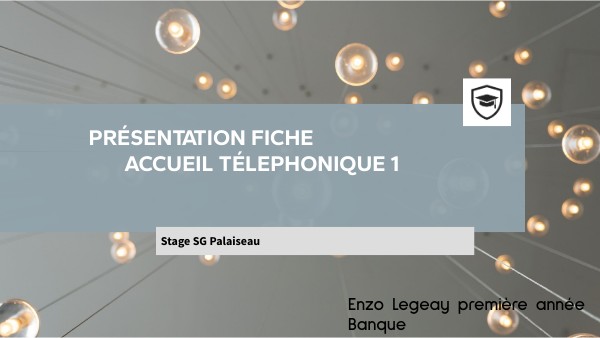 Diapo accueil télephonique | Genially