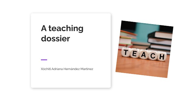 A teaching dossier