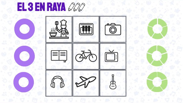 El 3 en raya aficiones | Genially