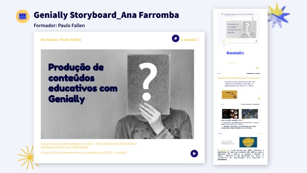 Percurso de formação | Genially