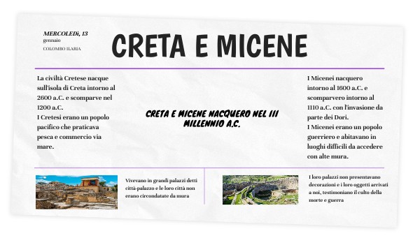 CRETA E MICENE | Genially