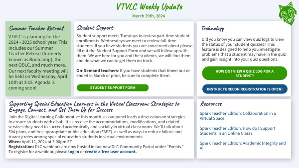 3/29/2024, Weekly VTVLC Update | Genially