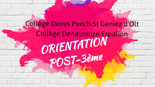 Orientation post-3ème