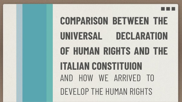 D.U.D.U. AND THE ITALIAN CONSTITUTION | Genially