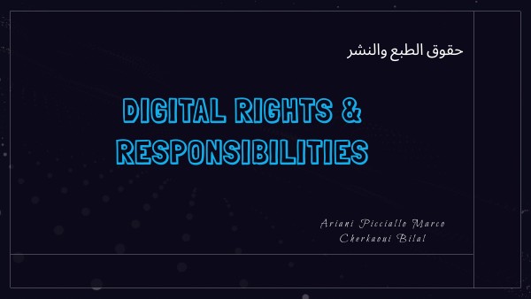 DIGITAL RIGHTS &RESPONSIBILITIES | Genially