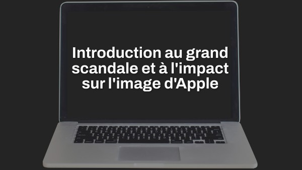 Scandale Apple | Genially