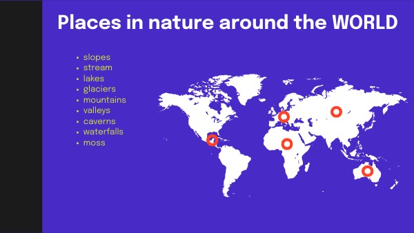 PLACES IN NATURE | Genially