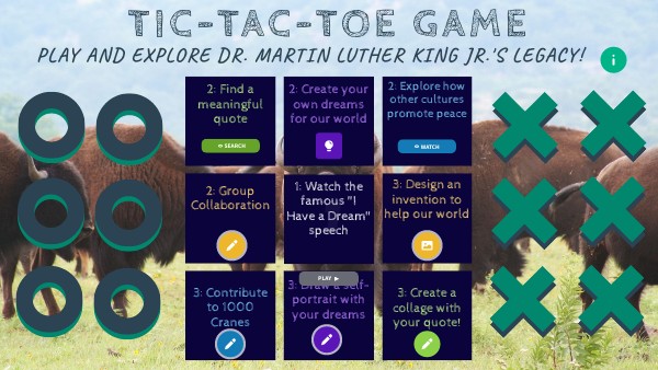 MLK Jr. TIC-TAC-TOE GAME