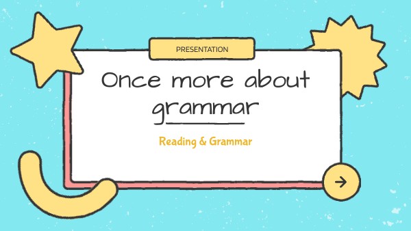Once more about grammar