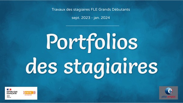 Portfolio Génial FLE Grands Débutants | Genially