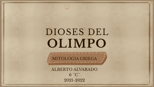 Dioses del olimpo | Genially