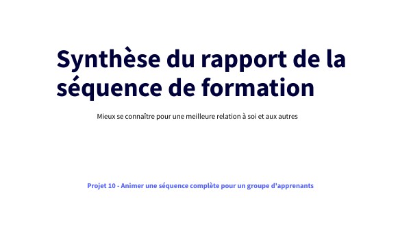 PRESENTATION P10 | Genially