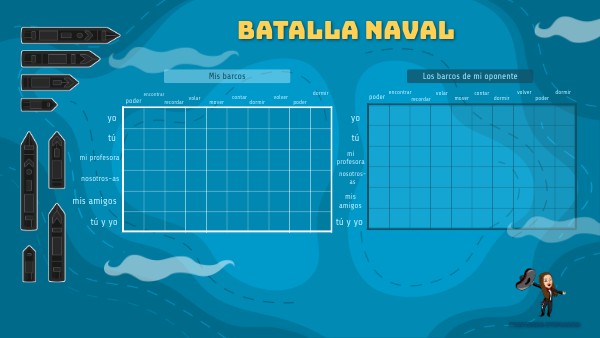 BATALLA NAVAL Verbos 0-UE