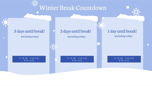 Winter Break Countdown