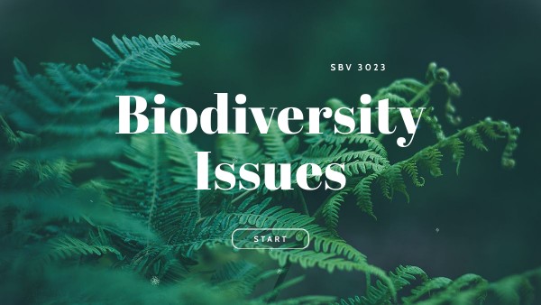 BIODIVERSITY LOSS PRESENTATION | Genially