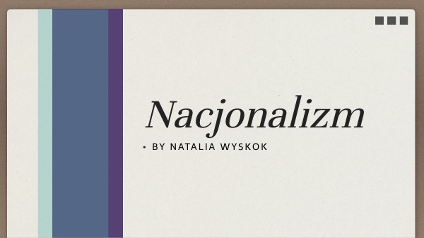 Nacjonalizm | Genially