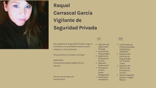 CV Raquel Carrascal Garcia | Genially