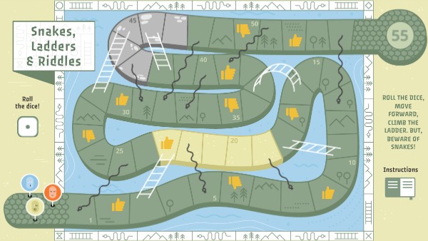 SNAKES, LADDERS & RIDDLES | Genially