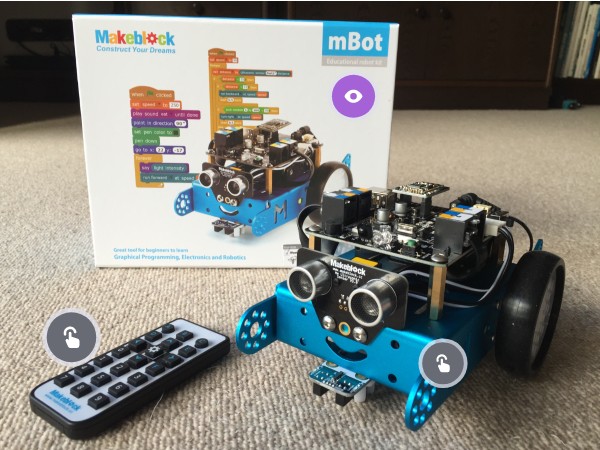 Imagem interativa do sobre o mBot de Manuel Nº13 e Francisco Nº4 | Genially