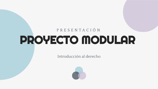 Proyecto Modular | Genially