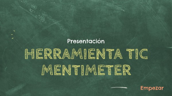 HERRAMIENTA TIC MENTIMETER