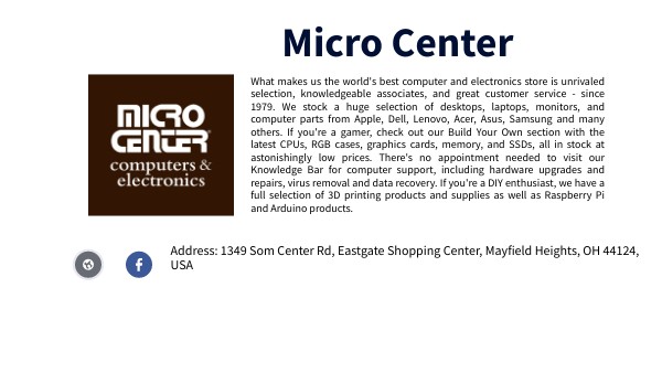 Micro Center | Genially