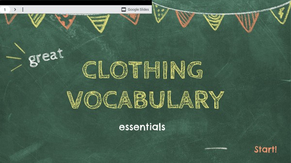 Clothing Vocabulary | Genially