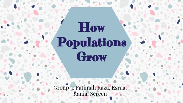How Populations Grow