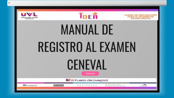 Manual de registro CENEVAL | Genially