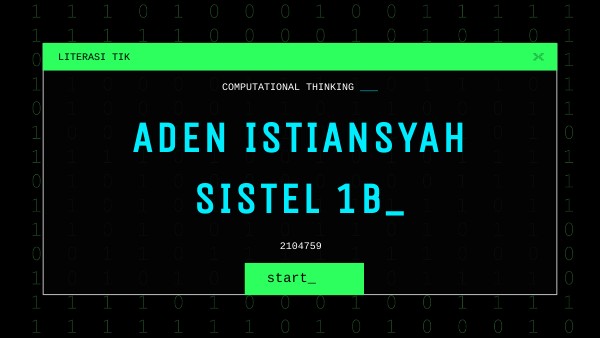 COMPUTATIONAL THINKING | Genially