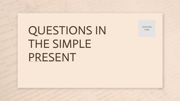 Questions in the simple present | Genially