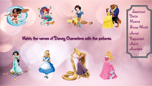 Hobbies with Disney Characters | Genially
