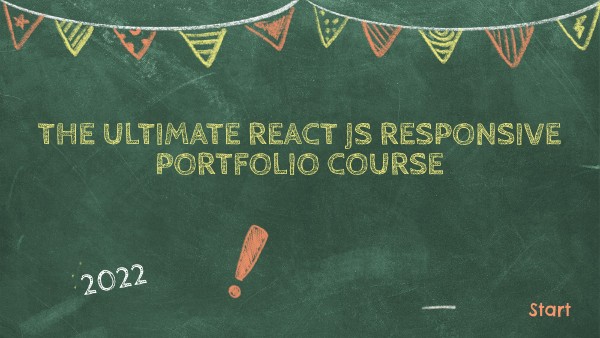 The Ultimate React JS responsive Portfolio course