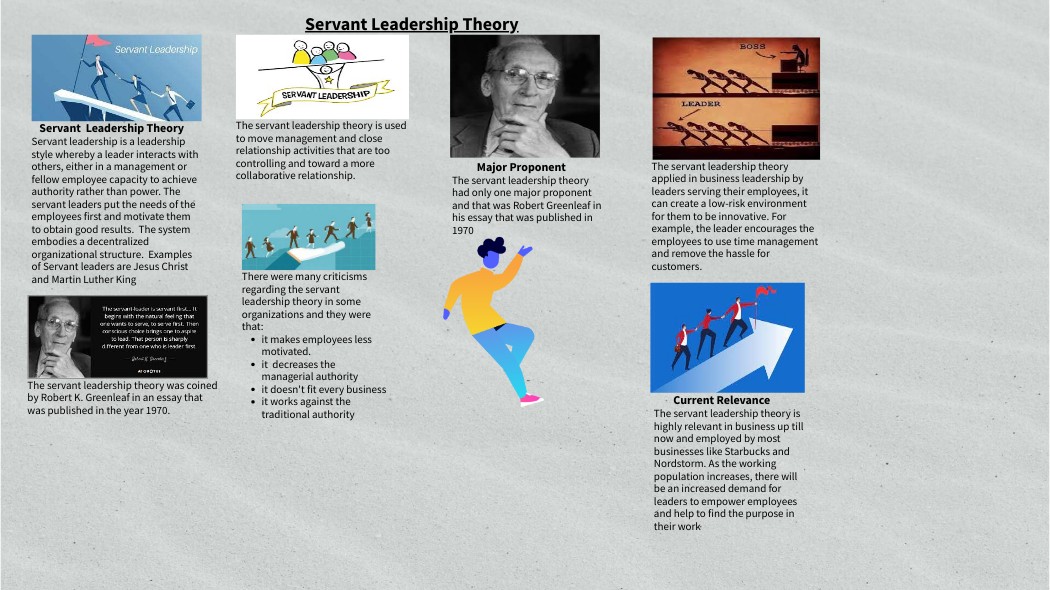 Servant leadership Theory 1.0 | Genially