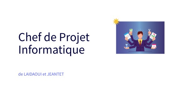 chef projet info