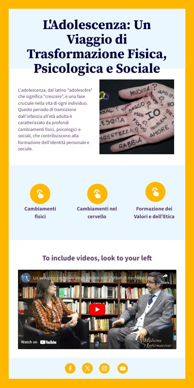 L’adolescenza | Genially